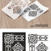 Damask Arabesque Border Stencil / Decal Digital Templates SVG DXF ...