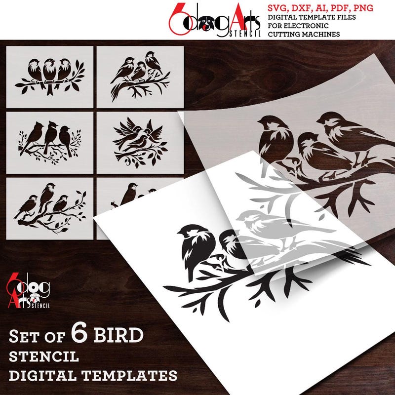 Bird Stencils - Etsy