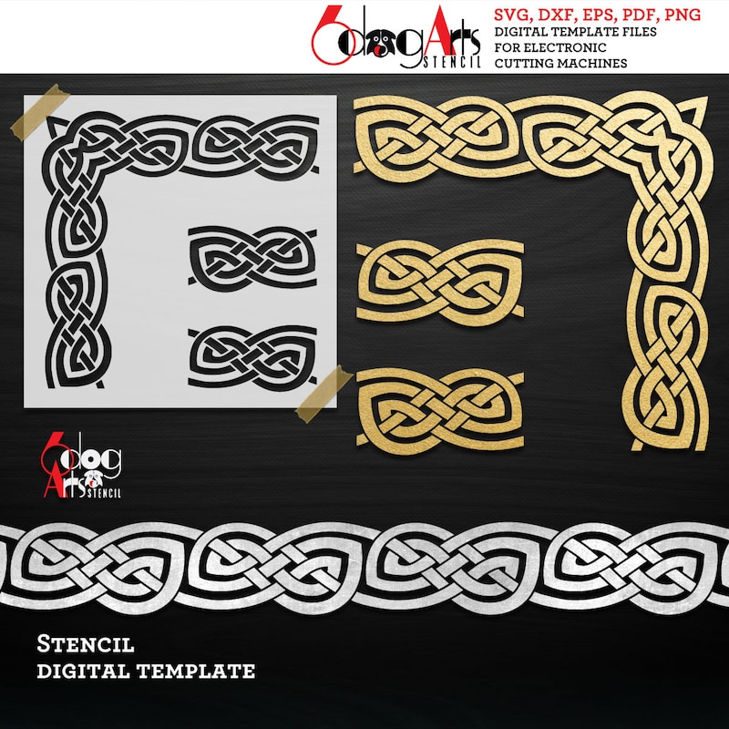 Celtic Knots Border - Etsy