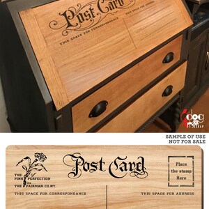 6 Vintage Post Card Digital Stencil Templates SVG DXF Vector Files Diy ...