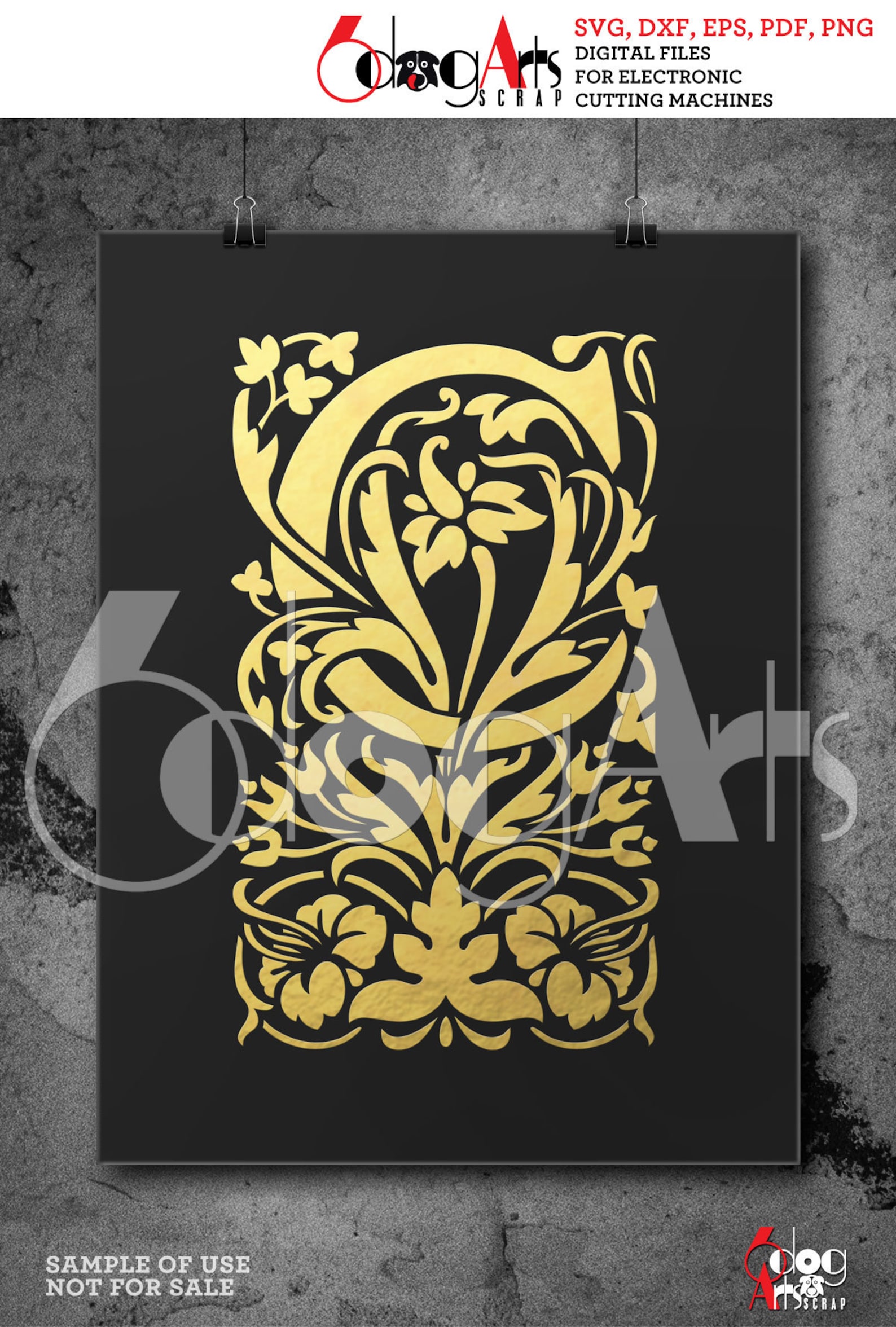 2 Monogram Alphabet Letter C Stencil and Decal Diy Templates - Etsy