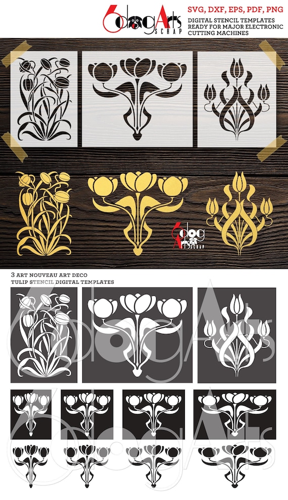 Simple Art Nouveau Patterns