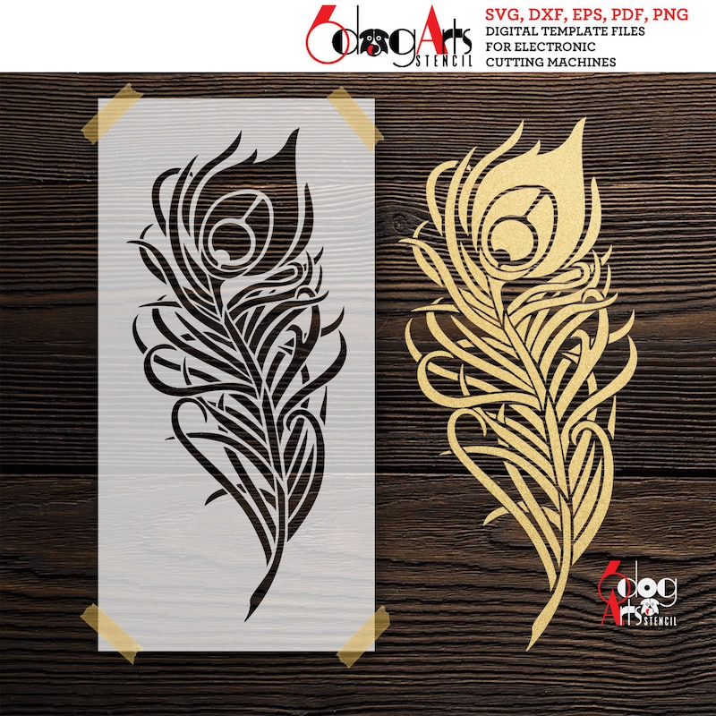 Peacock Feather Svg - Etsy