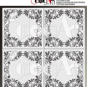 Tile Digital Stencil Template Designs SVG DXF Vector Files Diy - Etsy