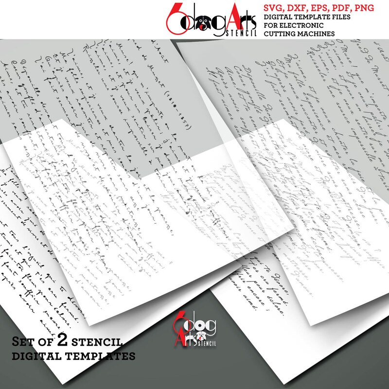 Script Stencils - Etsy