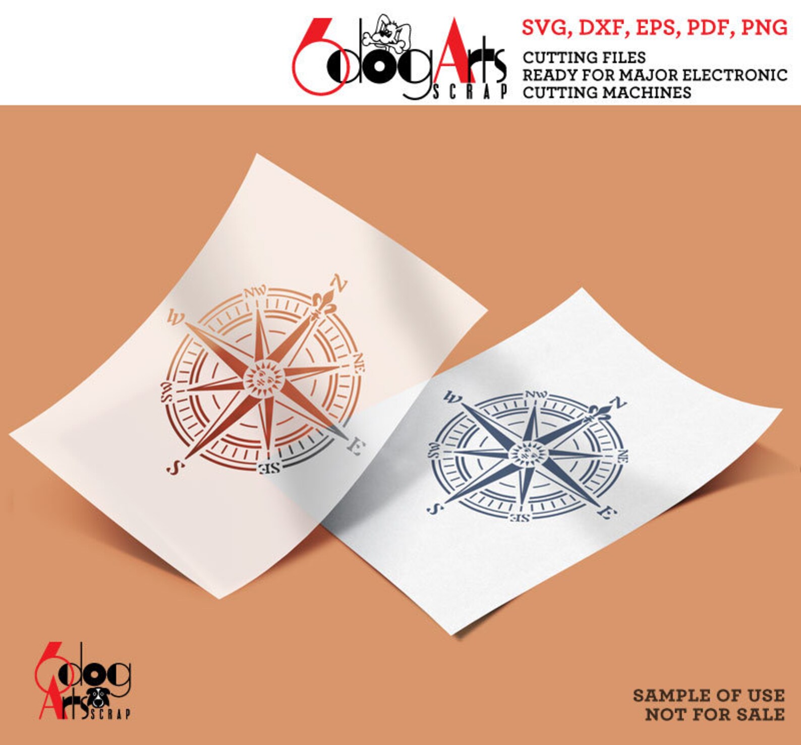 Victorian Compass Rose Stencil / Decal Digital Templates SVG - Etsy