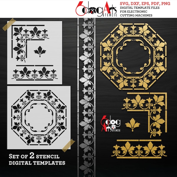 Victorian Corner Vector Svg - Etsy