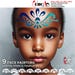 9 Face Painting Digital Stencil Templates SVG DXF Vector Files Mylar ...
