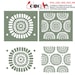 2 Sundial Circles Digital Stencil Templates Vector SVG DXF Files ...