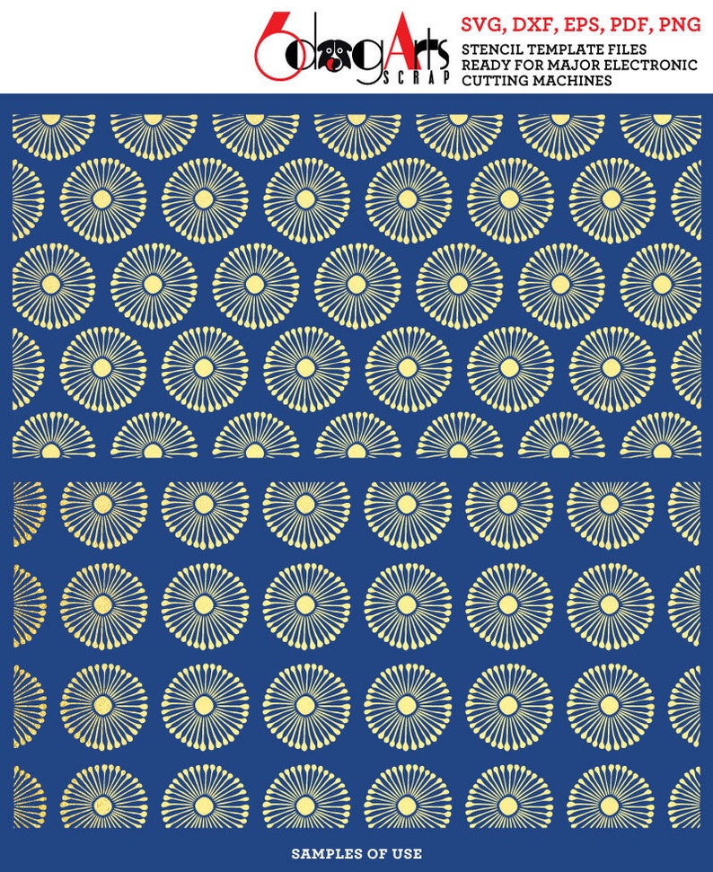 3 Sundial Circles Digital Stencil Templates Vector SVG DXF Files ...
