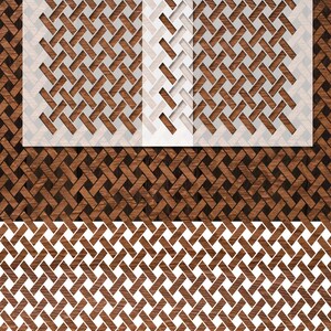 Braiding Seamless Allover Pattern Digital Stencil Templates Vector SVG ...