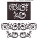 2 Baroque Stencil & 2 Decal Digital Templates SVG DXF Files Vinyl Mylar ...
