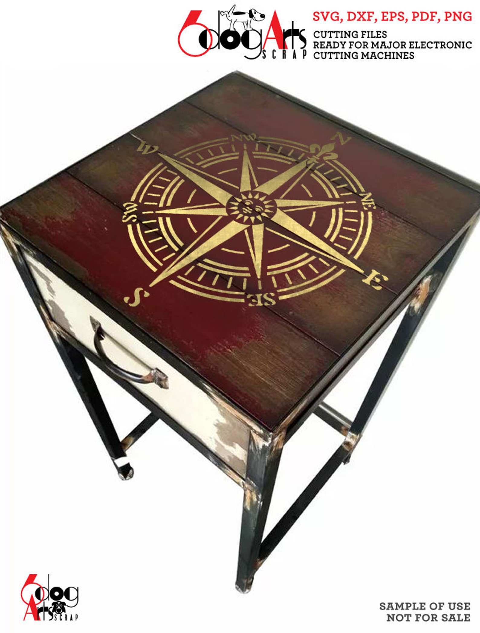 Victorian Compass Rose Stencil / Decal Digital Templates SVG | Etsy