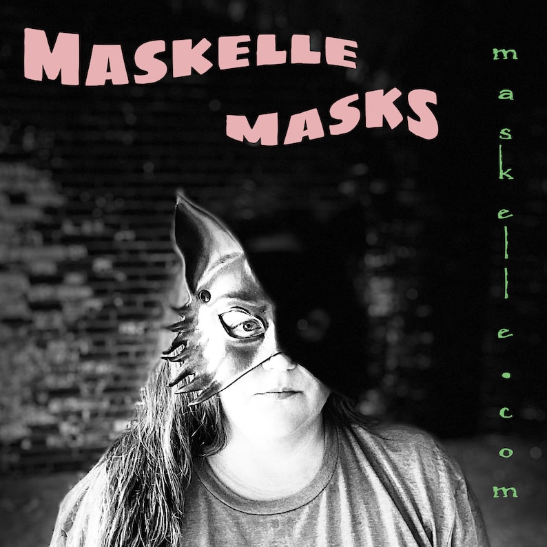 Zombie Wolf Mask by Maskelle Masks Adult Wolf Fox or Dog Mask ...