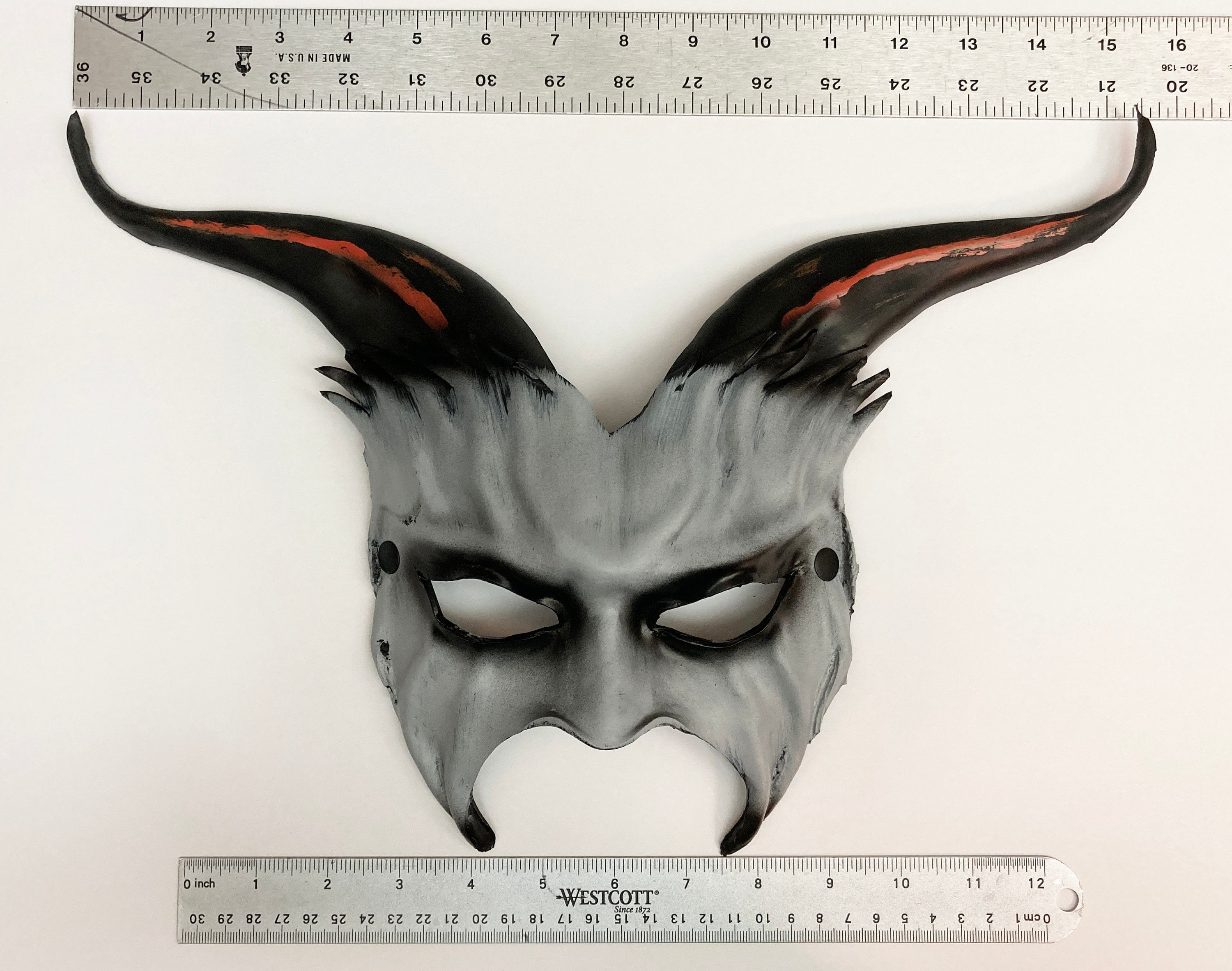 Grey Goat Mask by Maskelle adult masquerade costume Halloween | Etsy
