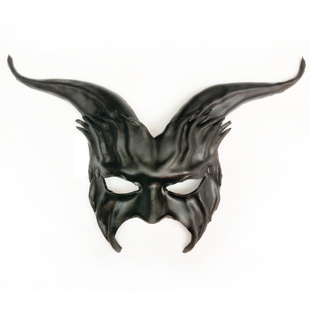 Black Goat Mask by Maskelle Masks Flexible Comfy Adult Size Masquerade ...