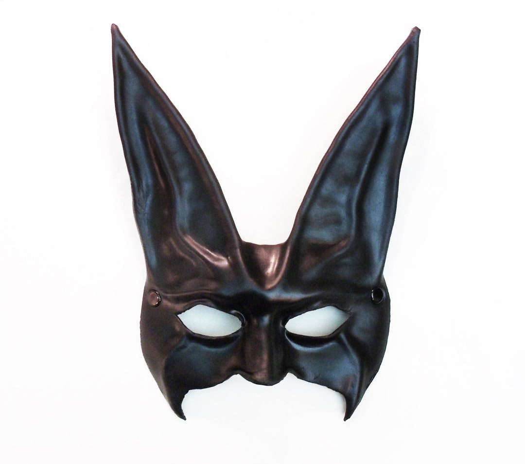 Black Rabbit Mask by Maskelle is Soft Flexible Comfy Masquerade ...