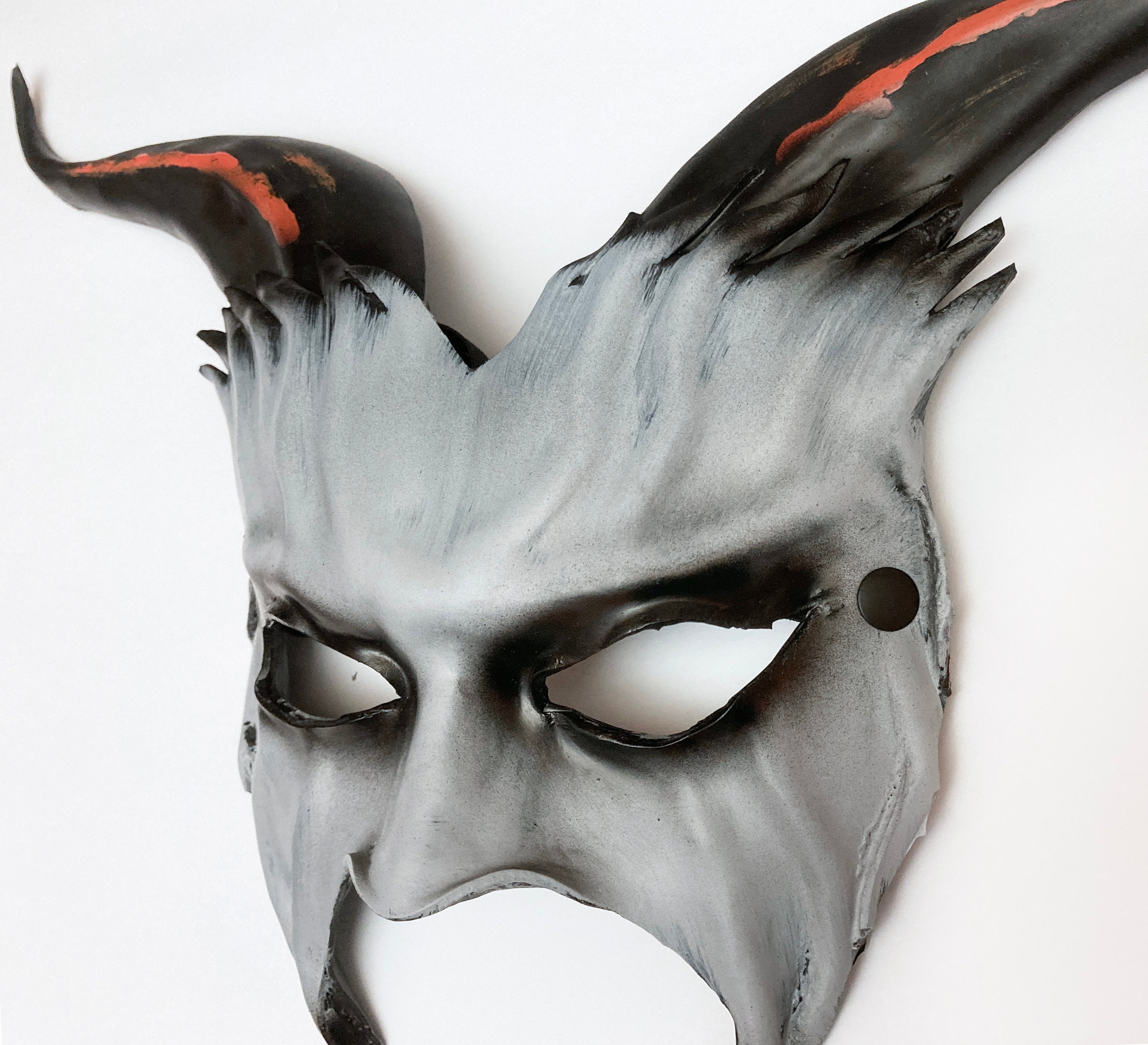 Grey Goat Mask by Maskelle Adult Masquerade Costume Halloween - Etsy