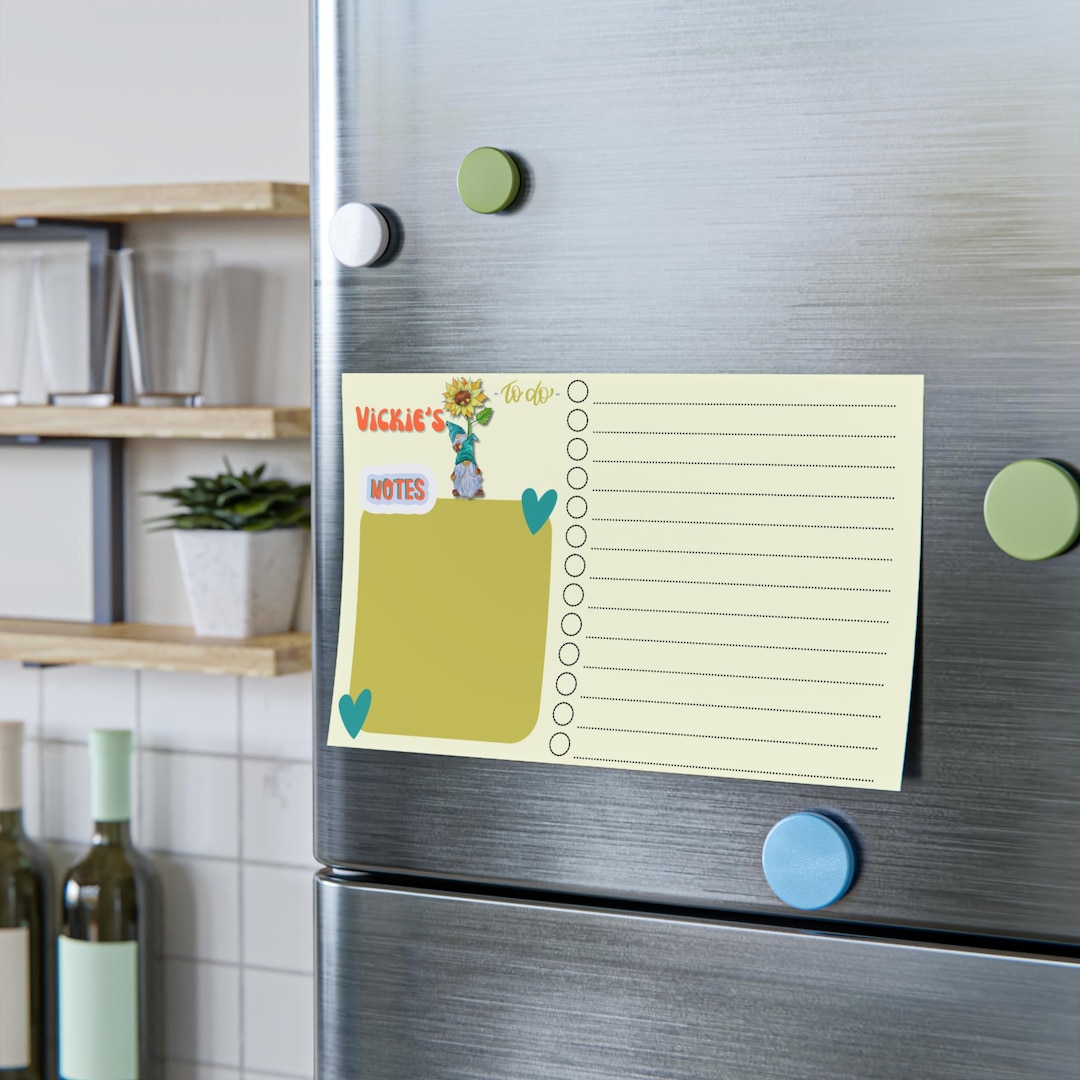 Personalized Gnome Post-it® Note Pads 10"x6" Gnome Note, Gnome Gift ...