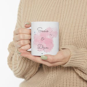 Gnome Heart Mug, Custom Name Couple Coffee Cup - Etsy