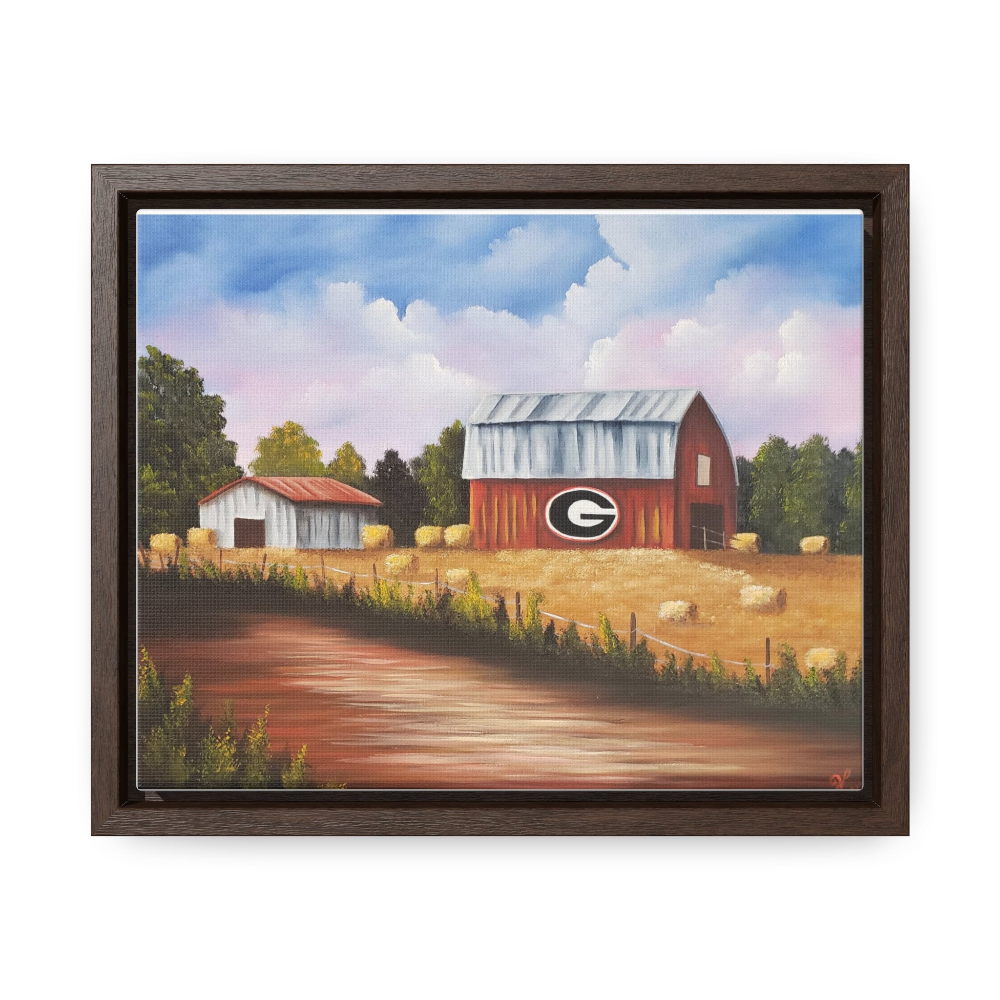 Down Old Nebo Road Horizontal Framed Premium Gallery Wrap Canvas Framed ...