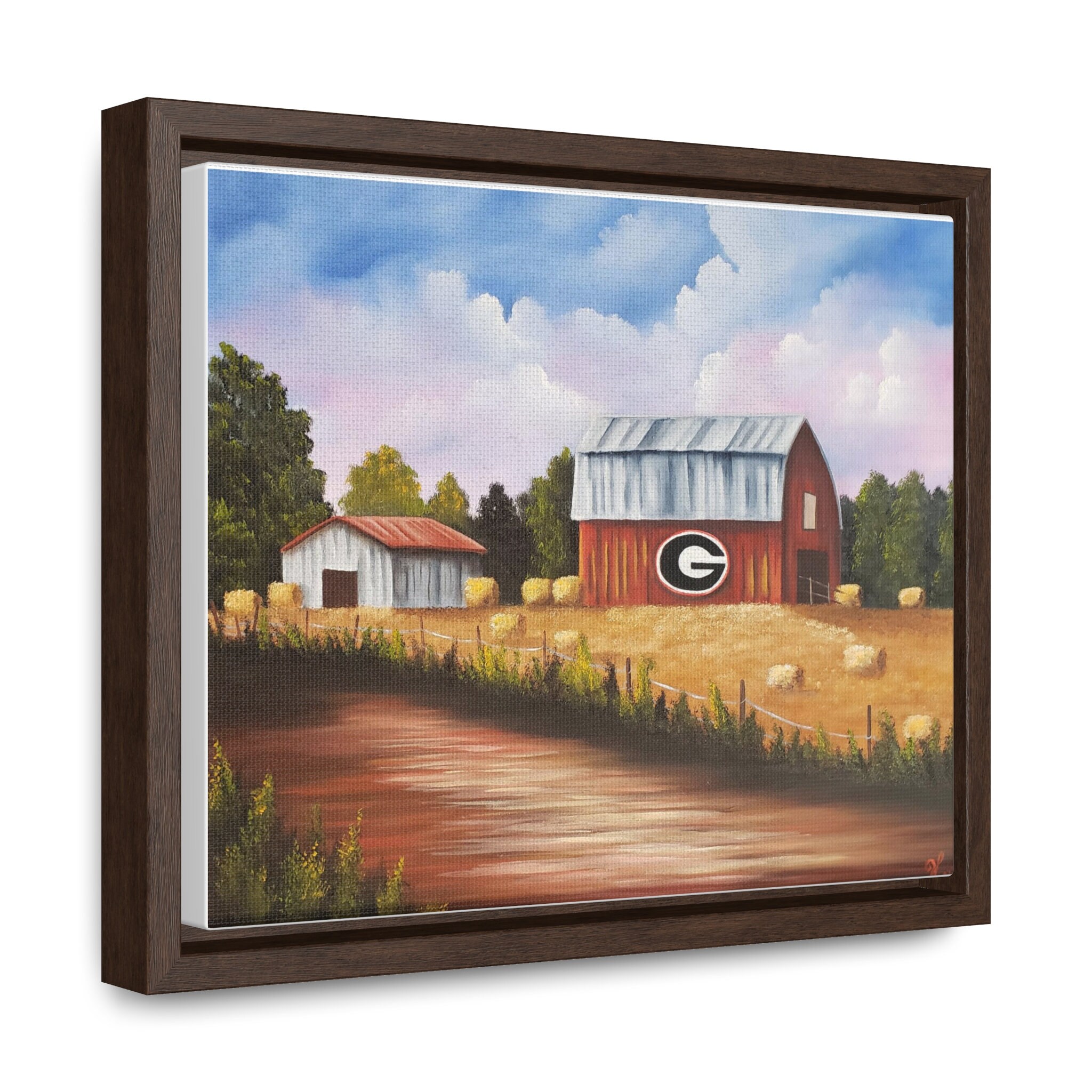 Down Old Nebo Road Horizontal Framed Premium Gallery Wrap Canvas Framed ...
