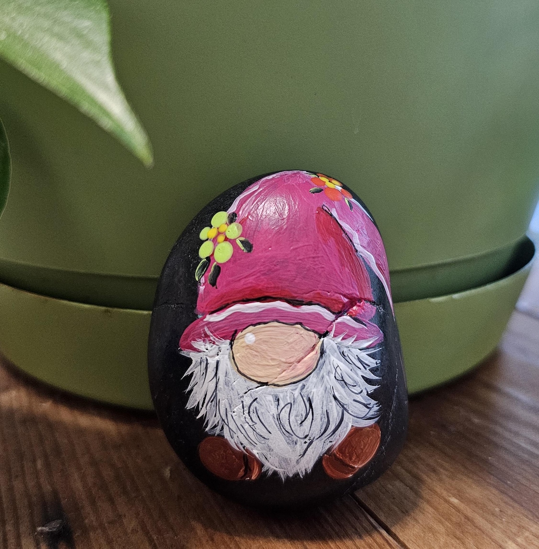 Gnome Rock, Serenity Rocks: Handpainted Art, Unique Painted Rocks ...