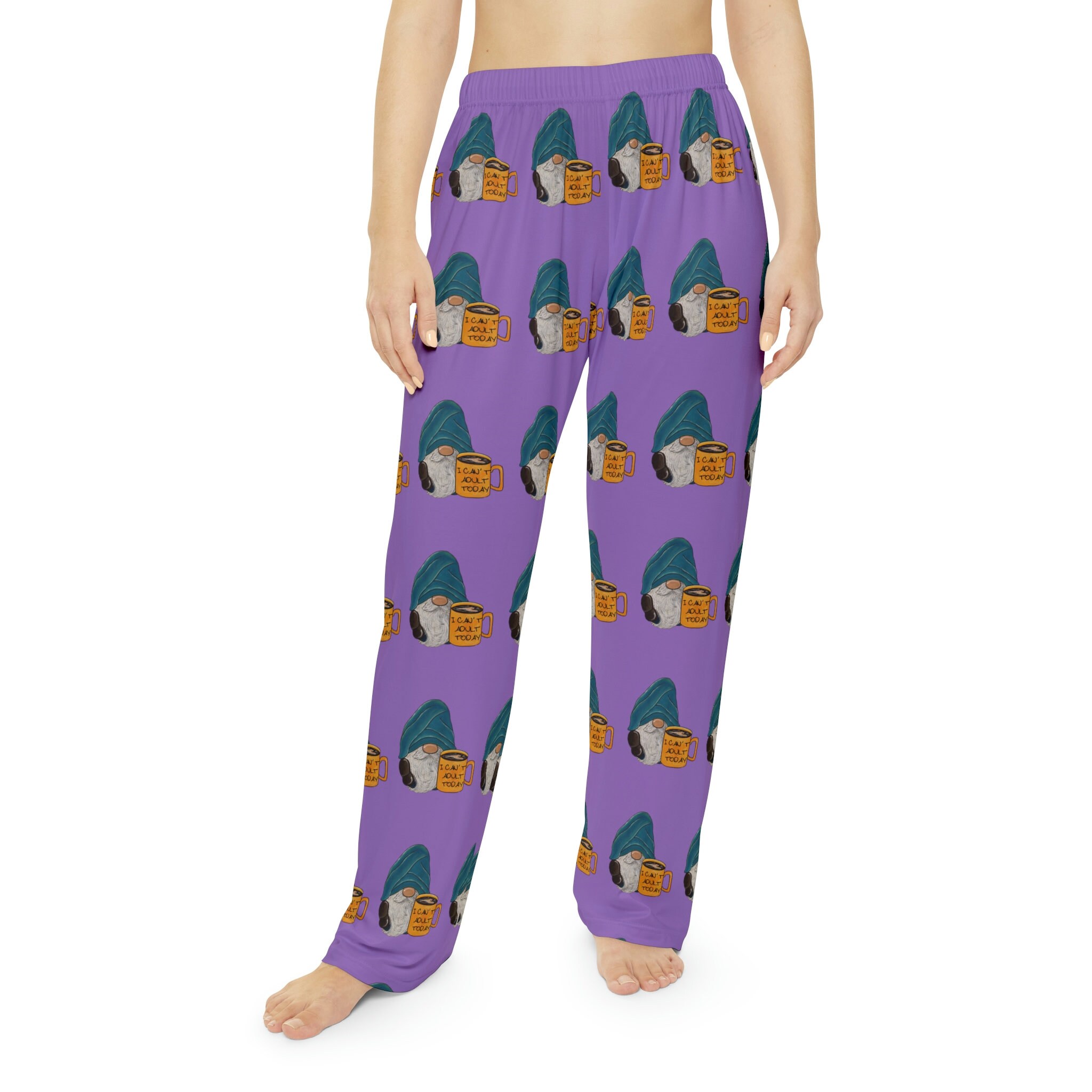 Grumpy Gnome Women's Pajama Pants 8 Sizes I Can't Adult Today Fun PJ ...