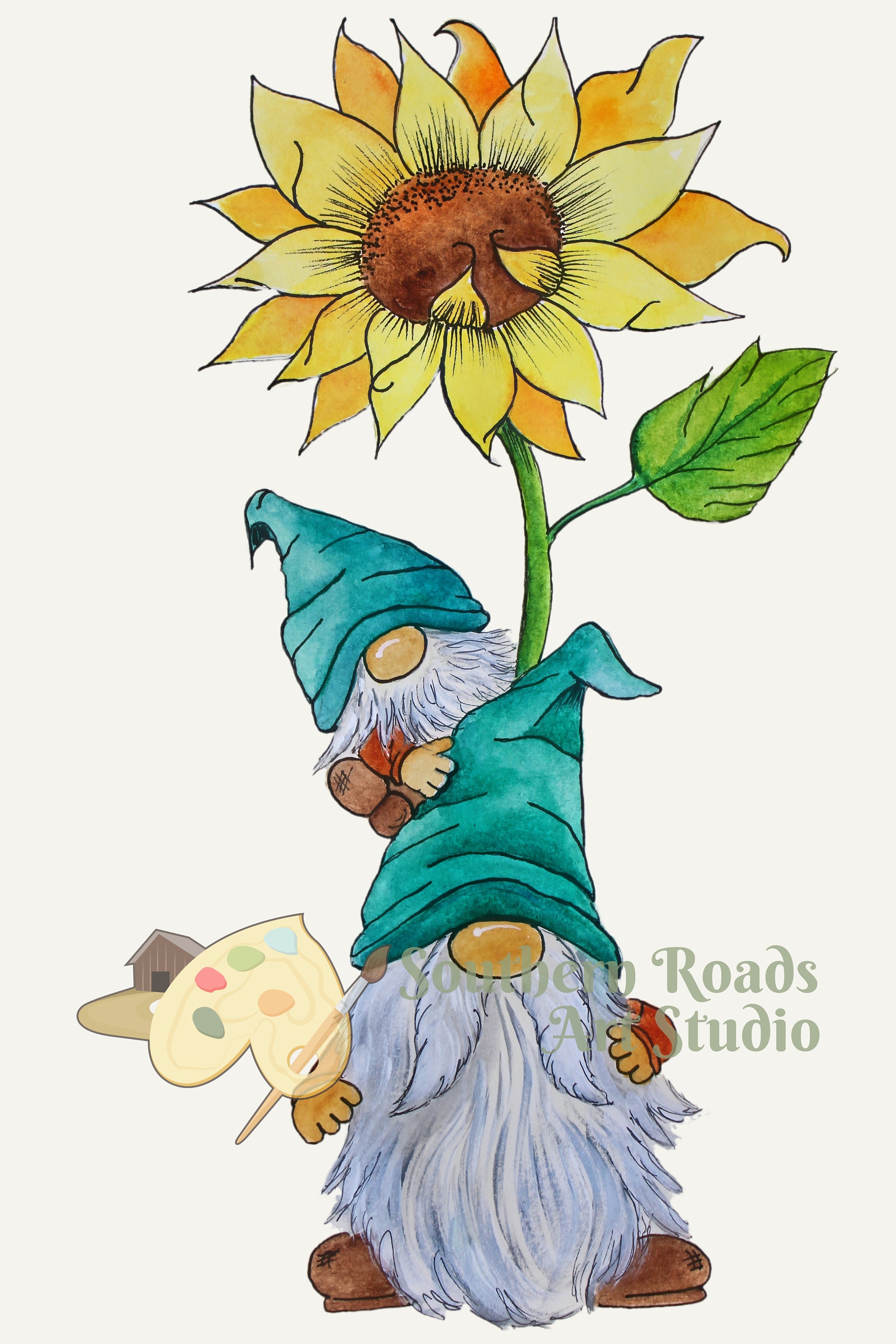 Sunflower Gnomes Clipart Gnome Clipart Gnome PNG Garden Gnome Clipart ...