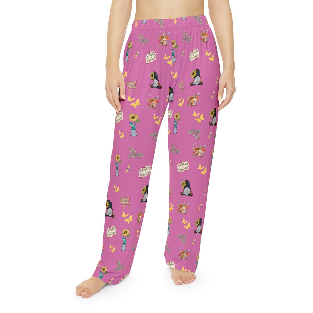 Whimsical Pajama Pants, Gnomes, Butterflies, Sunshine, and Happiness ...