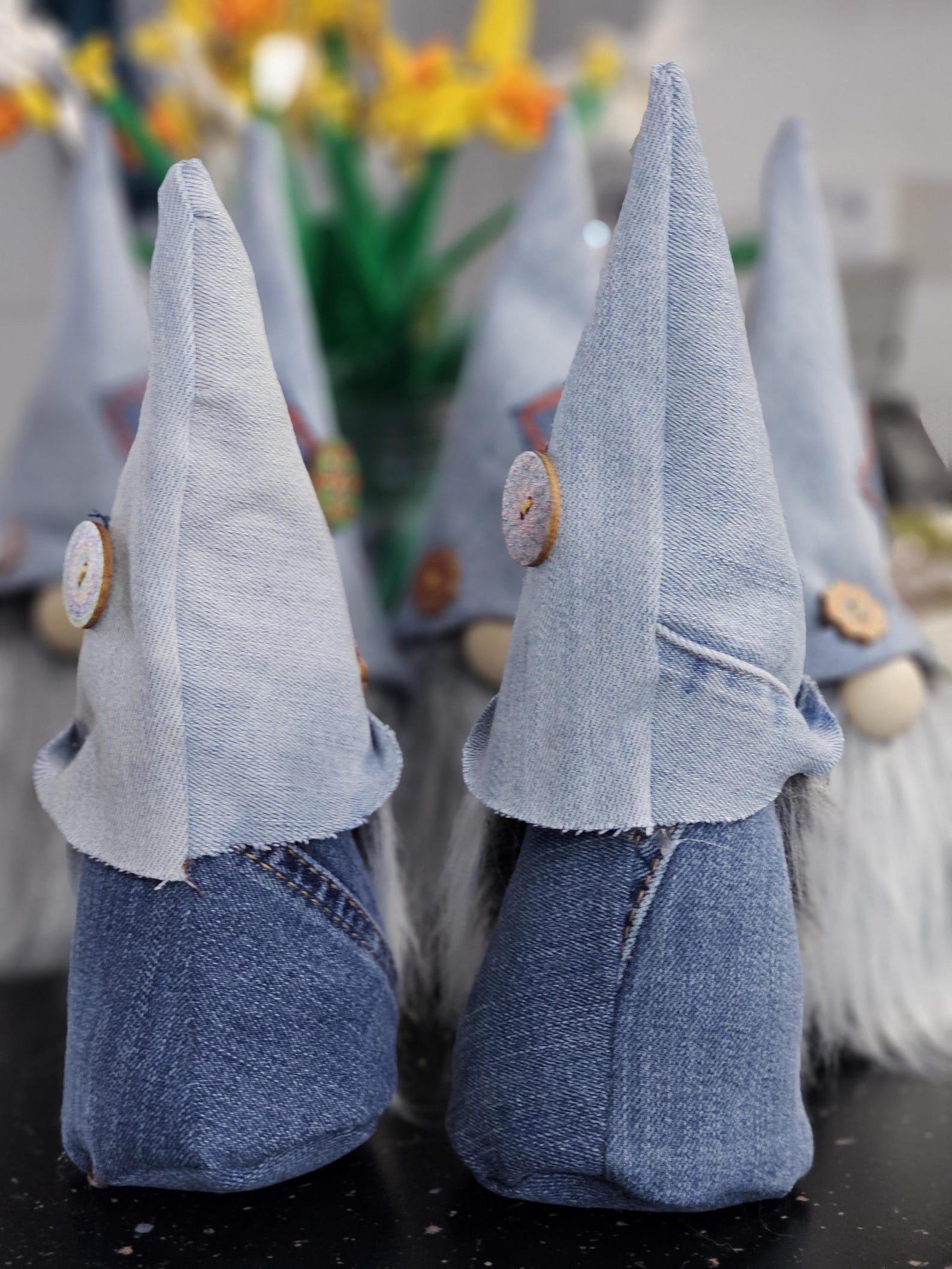 Denim Dan the Adventure Gnome – Handcrafted 8.5" Upcycled Denim Plush ...
