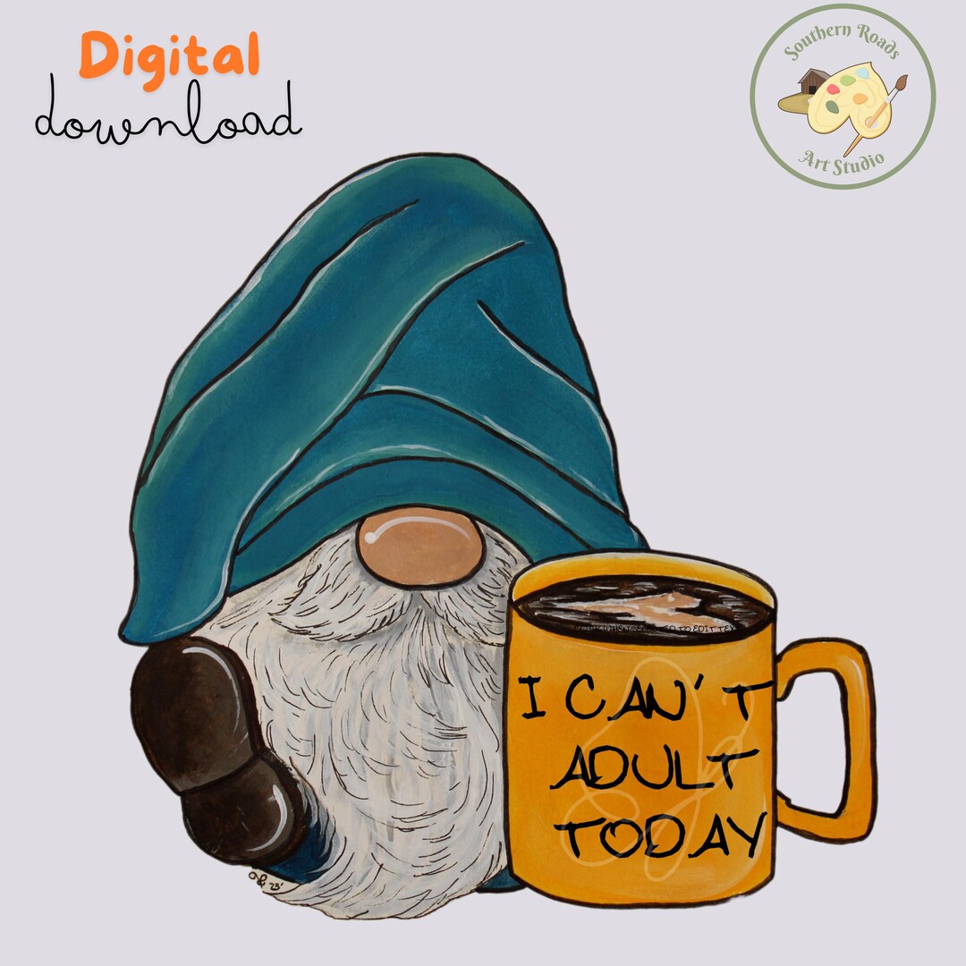 Gnome Clipart Gnome Clipart Gnome PNG Grumpy Gnome Clipart Watercolor ...