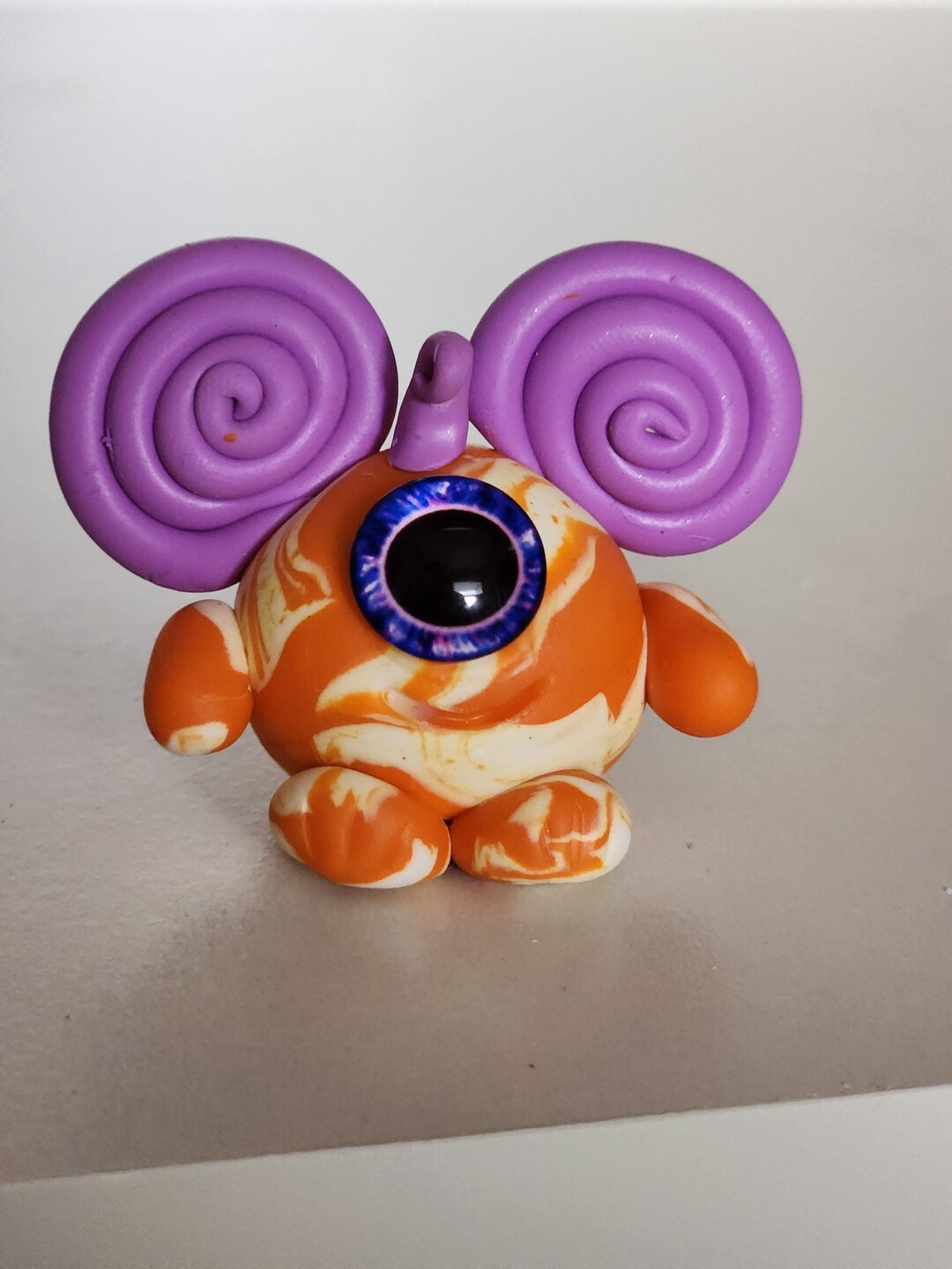 Clay Desk Buddy Figurine/sculpture. Marble Monster. - Etsy