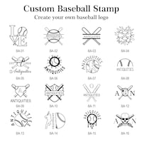 Baseball Rubber Stamp - Etsy