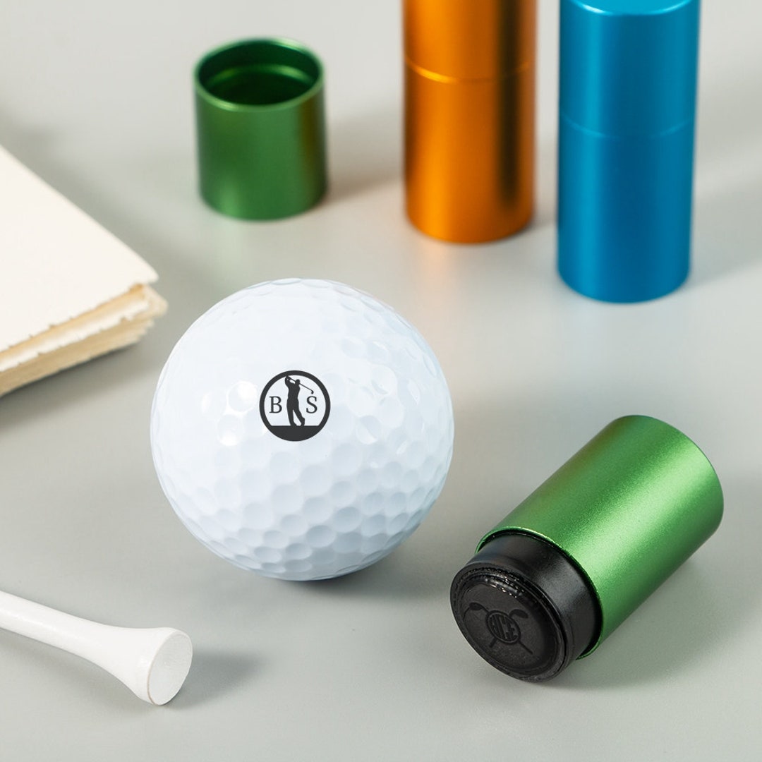 Custom Design Golf Ball Stamp, Real Wood Body, Custom Ball Marker ...