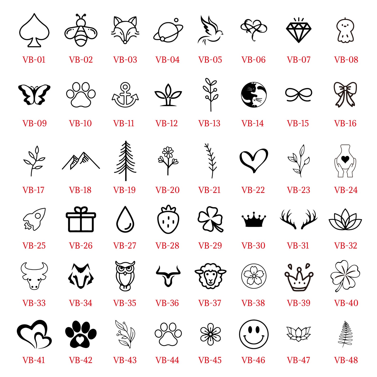 Mini Self Inking Stamp / / Small Loyalty Card Stamps, Small Hand Stamps ...