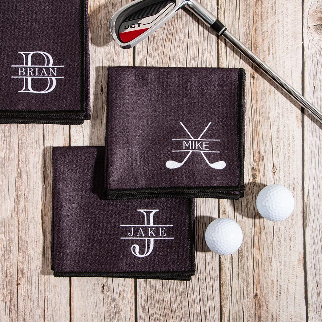 Monogrammed Golf Towel, Custom Golf Towel, Personalized Golf Gift for ...