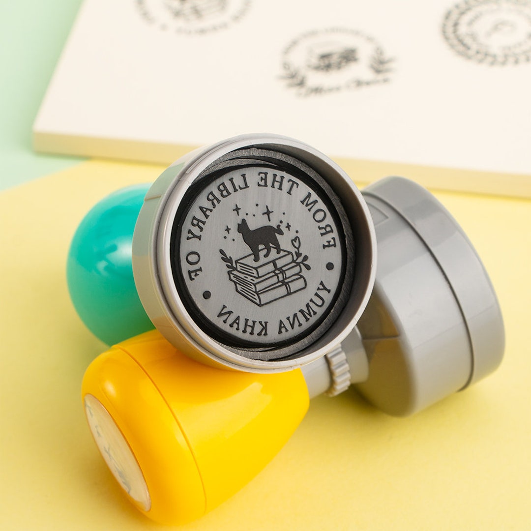 Library Book Stamp Custom Book Stamp From the Library of Ex Libris Read ...