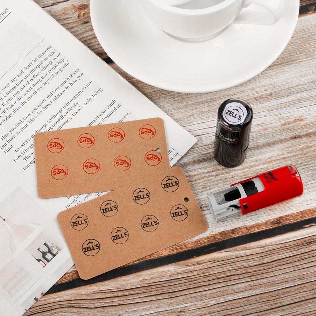 Custom Mini Loyalty Card Stamp: Personalized 12mm Mini Stamp for ...
