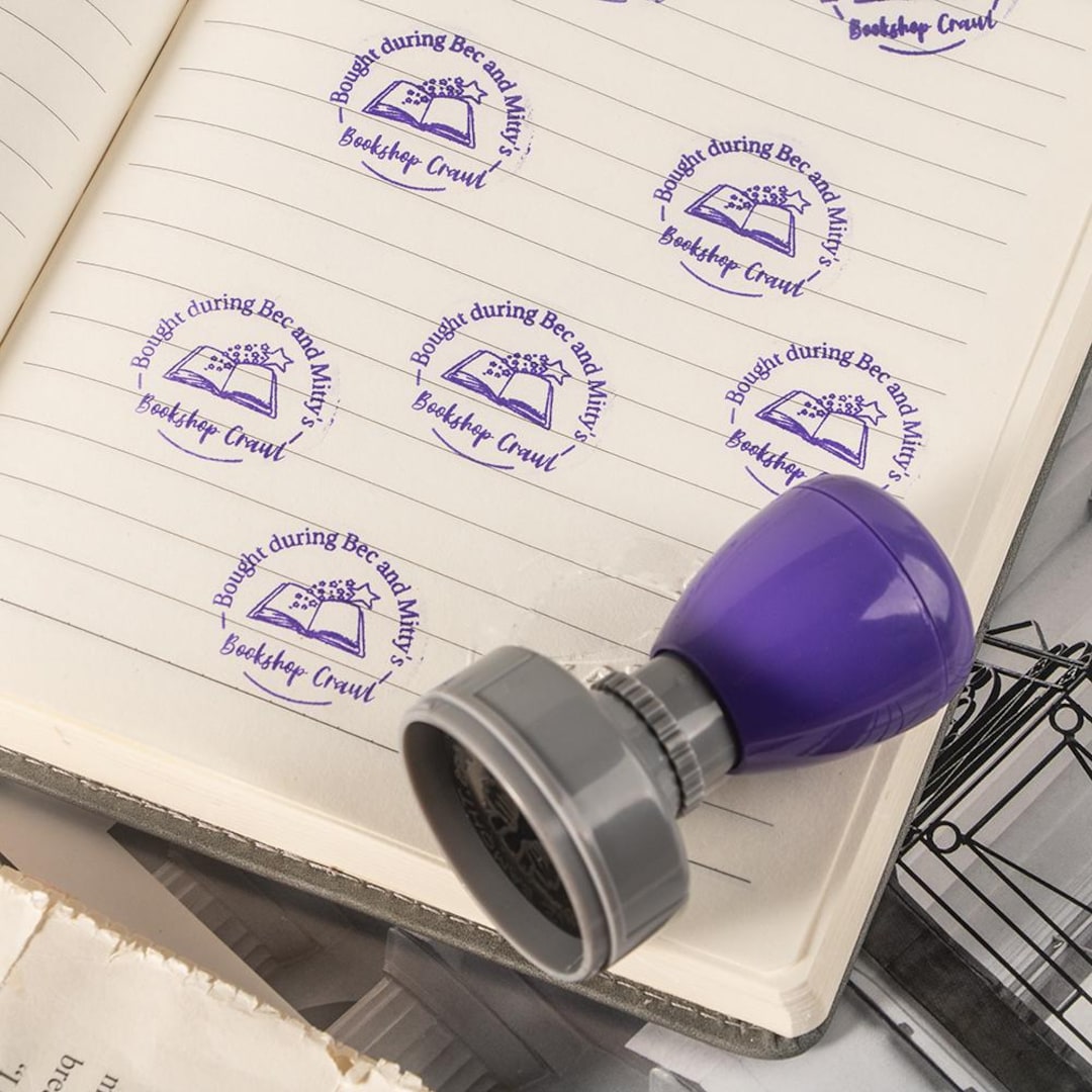 Custom Book Stampr Your Name on A Stamp - Etsy