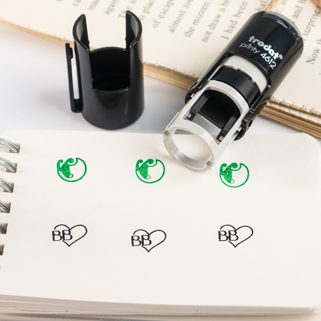 Mini Self Inking Stamp /unique Printy Stamps / Small Loyalty Card ...