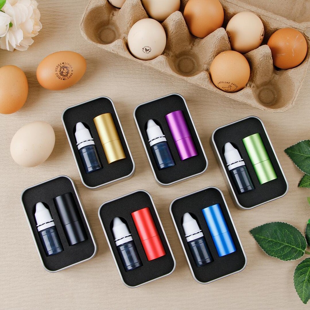 Custom Egg Stamp for Farmer, 12mm Logo Stamp, Personalised Eggs Stamp ...