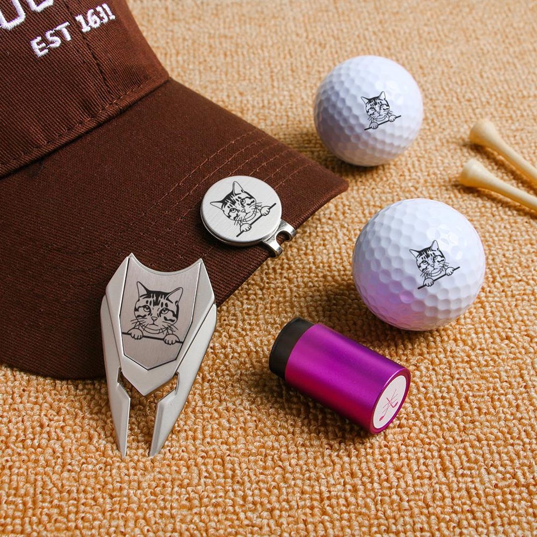 Pet Golf Ball Stamp/golf Stamp/custom Ball Marker/cat Golf Ball Stamper ...
