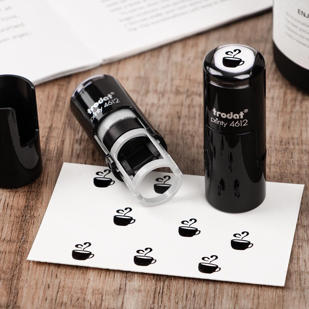 Custom Mini Loyalty Card Stamp, Custom Mini Rubber Logo Stamp, Custom ...
