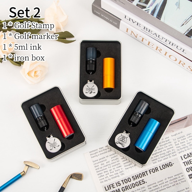 Personalized Your Own Golf Ball Stamp, Golf Ball Marker, Custom Golf ...