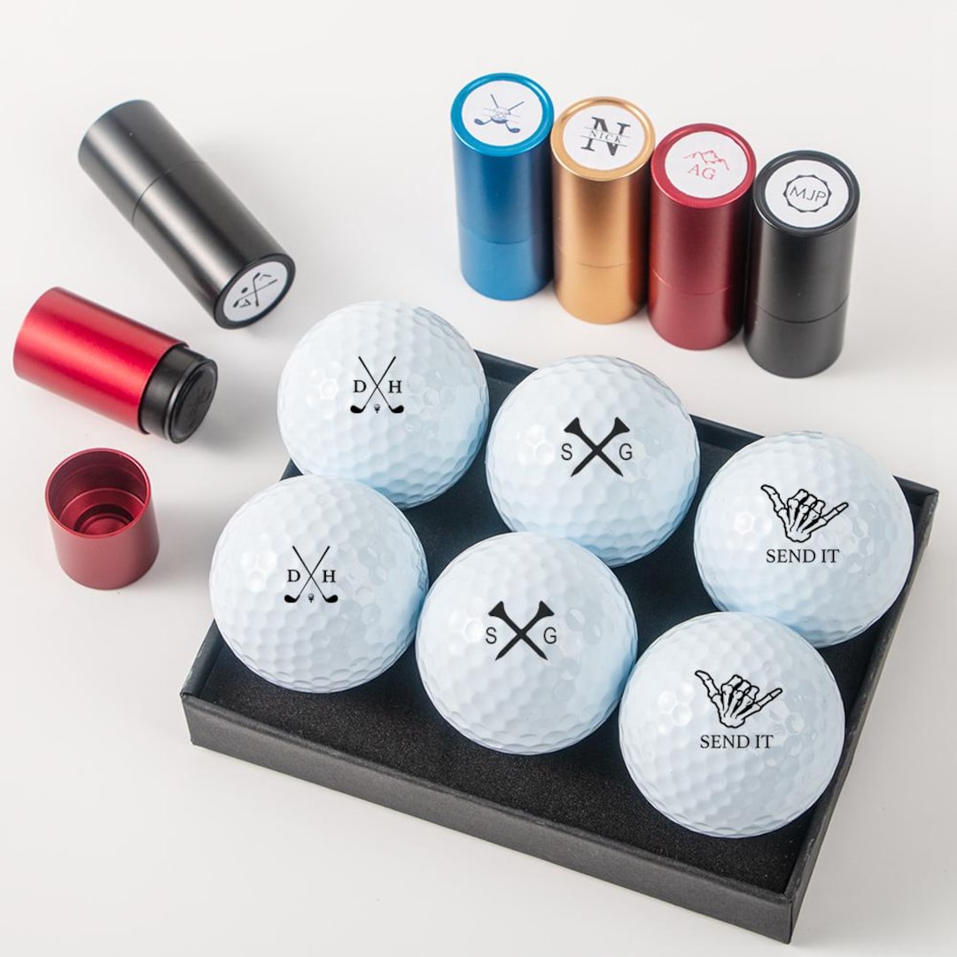 Monogram Golf Ball Stamp, Gifts for Golfer,personalized Golf Ball Stamp ...