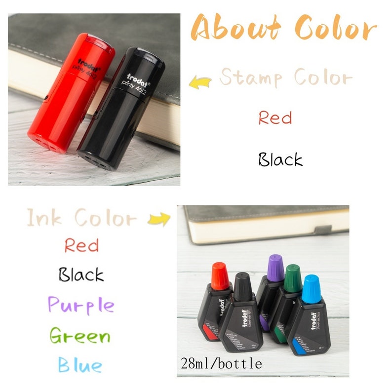 Custom Loyalty Card Stamp, Self-inking Stamp, Small Custom Logo, 12mm Loyalty Card Stamp ...