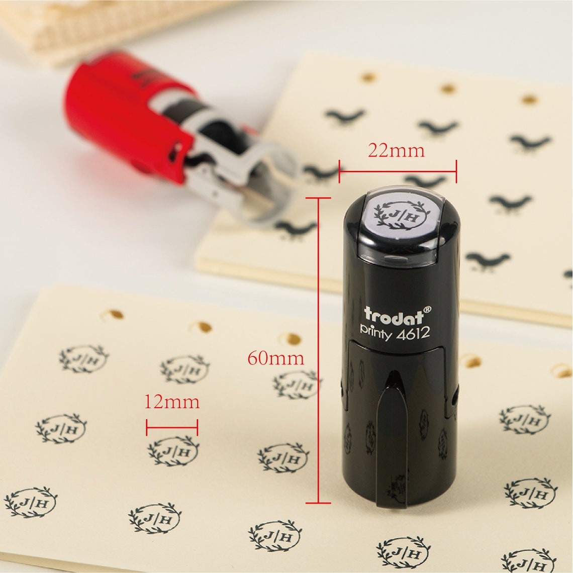 Custom Loyalty Card Stamp, Self-inking Stamp, Small Custom Logo, 12mm Loyalty Card Stamp ...