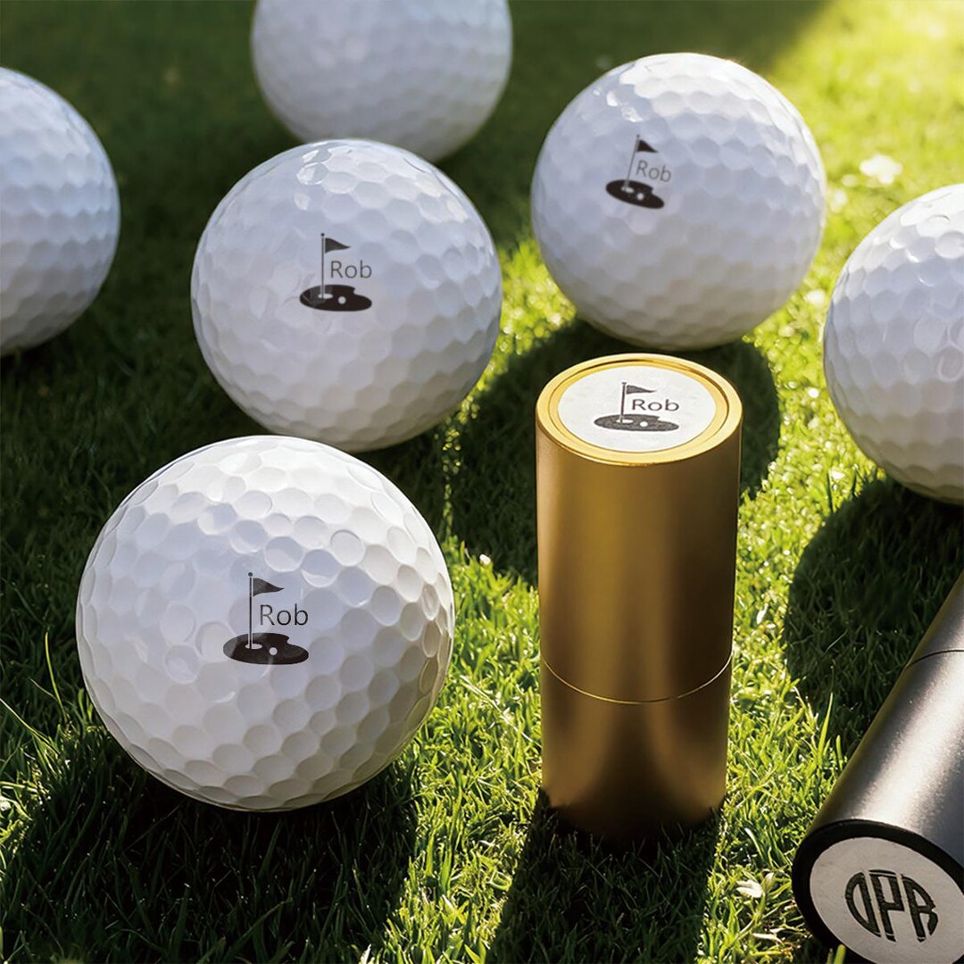 Personalized Golf Ink Stamp, Custom Golf Ball Stamp, Custom Golf Self ...
