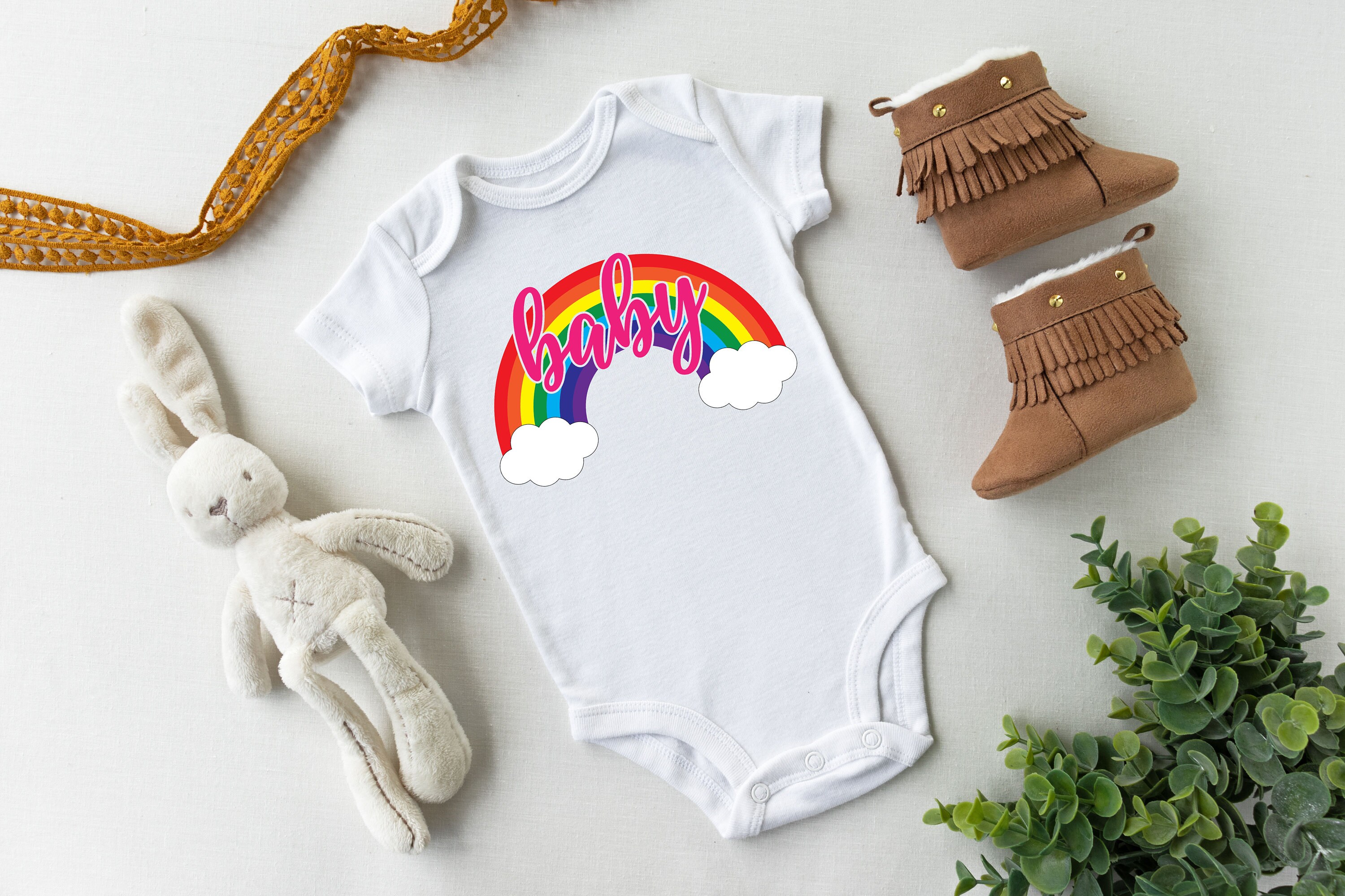 Rainbow Baby Digital SVG File - Etsy